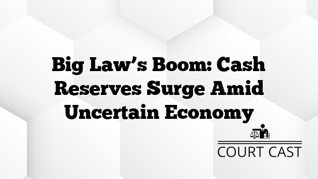 Big Law’s Boom: Cash Reserves Surge Amid Uncertain Economy - Court Cast